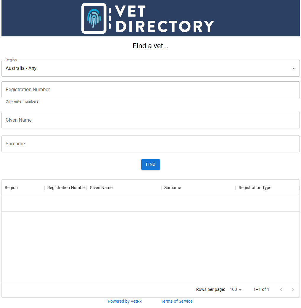 Vet Identification Service – VetRx